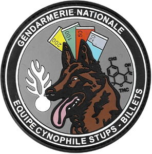 Decoration: Gendarmerie Nationale - équipe cynophile stups - billets ...