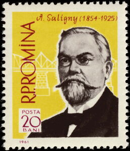 Stamp: Anghel Saligny (1854-1925) (Romania(Romanian scientists) Mi:RO ...