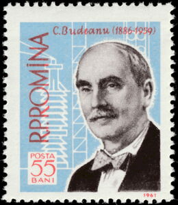 Stamp: Constantin Budeanu (1886-1959) (Romania(Romanian scientists) Mi:RO 1960,Sn:RO 1414,Yt:RO ...