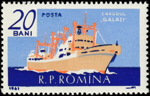 Stamp: Freighter Galați (Romania(Merchant Navy) Mi:RO 1972,Sn:RO 1416 ...