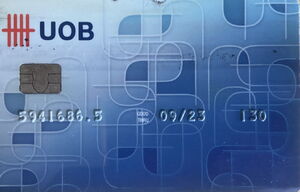Bank Card: UOB card (United Overseas Bank, SingaporeCol:SG-PL-0002 💳