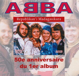 Stamp: ABBA 50th Anniversary (Madagascar: Illegal Stamps(Music Groups (2023)) Col:MG 2023-02