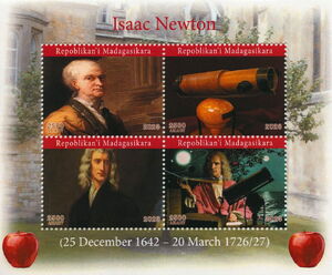 Stamp: Isaac Newton (Madagascar: Illegal Stamps(Famous People (2023 ...
