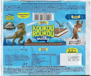 Chocolate Wrapper: Koukou roukou jurassic world tyrannosaurus rex ...
