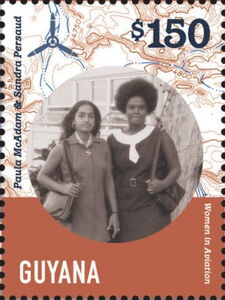 Stamp: Paula McAdam & Sandra Persaud (Guyana(Women in Aviation (2014 ...