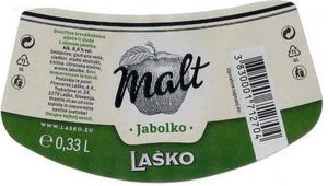 Drink Label: Laško Malt-jabolko (Pivovarna Laško, SloveniaCol:SI-MALT ...