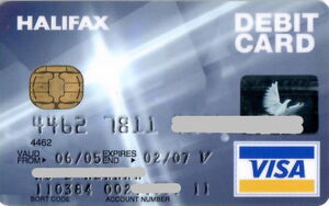 Bank Card: Halifax (Halifax, United Kingdom of Great Britain & Northern ...