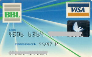 Bank Card: BBL -Visa (BBL (Bank Brussel Lambert), BelgiumCol:BE-VI-0013.02
