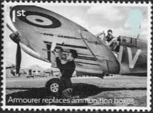 Stamp: Armourer Replaces Ammunition Boxes (United Kingdom of Great ...