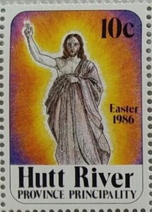 Stamp: Easter, Jesus (Australia: Cinderella Stamps(Hutt River) Col:AU ...