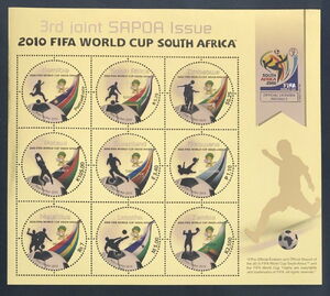 Stamp: 2010 FIFA World Cup; Mixed sheet (South Africa(Football World ...