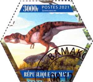 Stamp: Tyrannosaurus rex (Mali: Illegal Stamps(Dinosaurs (2021)) Col:ML ...