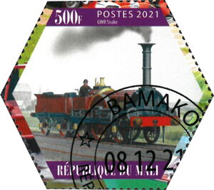 Stamp: GWR Snake (Mali: Illegal Stamps(Locomotives (2021)) Col:ML 2021-79/1