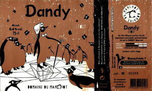 Drink Label: Dandy (Brasserie Domaine du Manchot, FranceCol:FR-BEER-007685