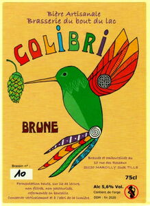 Drink Label: Colibri Brune (Brasserie du Bout du Lac, FranceCol:FR-BEER ...