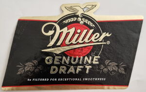 Drink Label: Miller GENUINE DRAFT (Anadolu Efes Biracılık ve Malt San.A ...