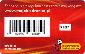 Functional Card: Moja Biedronka (Shops - Supermarkets, Poland(Biedronka ...