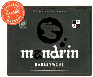 Drink Label: Mandrin BarleyWine (Brasserie Artisanale du Dauphiné ...