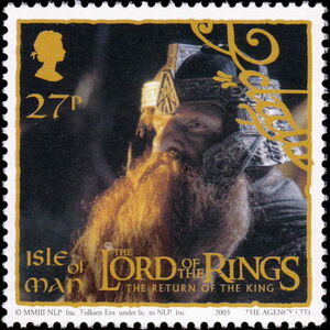 Stamp: Gimli (Isle of Man(The Lord of the Rings Film Trilogy: The ...