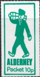 Stamp: Postman (Alderney: Private Mail Stamps(Alderney Packet : Postman ...