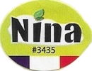 Fruit Sticker: Nina (FranceCol:FR-FR-01055