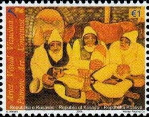 Stamp: Visual arts (Kosovo(Art) Mi:KO 122,Sn:KO 113d,Yt:KO 27,Sg:KO 117