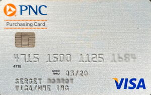 Bank Card: PNC - Purchasing Card (PNC Bank, United States of AmericaCol ...