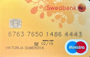Bank Card: Swedbank (Swedbank, LithuaniaCol:LT-MS-0026.02