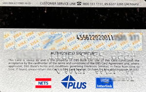 Bank Card: DBS Grey (DBS Bank, SingaporeCol:SG-VI-0032