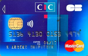 Bank Card: Cic Cb (CIC, FranceCol:FR-MC-0077