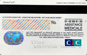 Bank Card: Cic Cb (CIC, FranceCol:FR-MC-0077