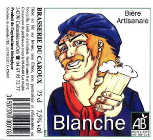 Drink Label: Blanche (Brasserie du Caroux, FranceCol:FR-BEER-008563