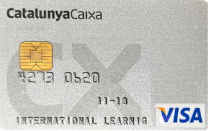 Bank Card: CatalunyaCaixa CXB (Caixa Cataluña, SpainCol:ES-VI-0973