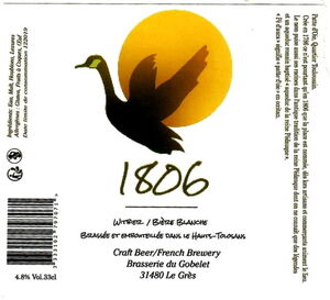 Drink Label: 1806 (Brasserie du Gobelet, FranceCol:FR-BEER-008693