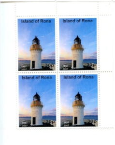 Stamp: Isle of Rona. Rona Lighthouse (Scotland, Isle of Rona ...