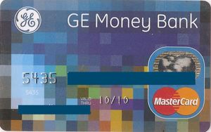 Bank Card: GE Money Bank (Ge Money Bank, Czech Republic) Col:CZ-MC-0015