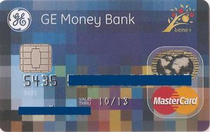 Bank Card: GE Money Bank - bene+ (GE Capital Bank, Czech RepublicCol:CZ ...