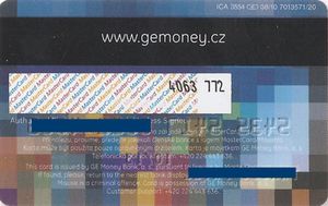 Bank Card: GE Money Bank - bene+ (GE Capital Bank, Czech RepublicCol:CZ ...