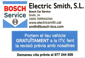 Calendario de Bolsillo: Bosch Service electric smith (España ...