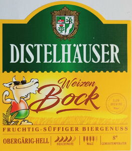 Drink Label: Distelhauser Weizen Bock (Distelhäuser Brauerei, Germany, Federal RepublicCol:DE ...