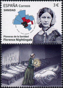 Stamp: Florence Nightingale (SpainMi:ES 5714Zf,WAD:ES037.23,Col:ES 2023 ...