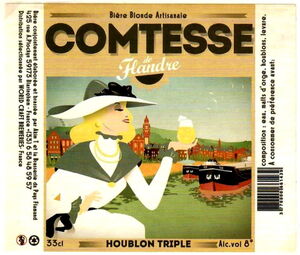 Drink Label: Comtesse de Flandre (Brasserie du Pays Flamand, FranceCol ...