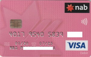 Bank Card: Visa Debit (National Australia Bank, AustraliaCol:AU-VI-0025.02