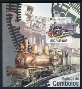 Stamp: Train Models (Mozambique: Illegal Stamps(Locomotives (2013)) Col ...