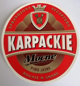 Drink Label: Karpackie Mocne Piwo Jasne (Browar Van Pur, PolandCol:PL-BEER-012604