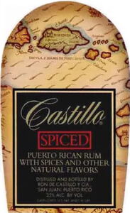 Drink Label: Castillo Spiced Puerto Rican Rum (Ron de Castillo y Cia ...