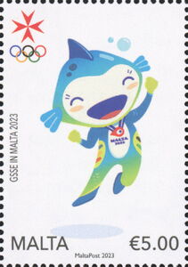 Stamp: 2023 Games of the Small States of Europe, Malta (Malta(Games of ...