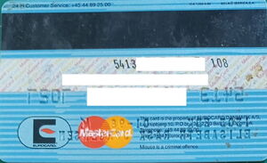 Bank Card: Eurocard (EUROCARD DANMARK A/S, DenmarkCol:DK-MC-0022
