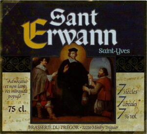 Drink Label: Sant Erwann (Brasserie Artisanale du Trégor, FranceCol:FR ...