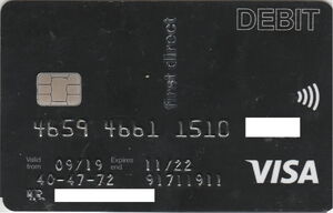 Bank Card: First Direct (HSBC, United Kingdom of Great Britain ...